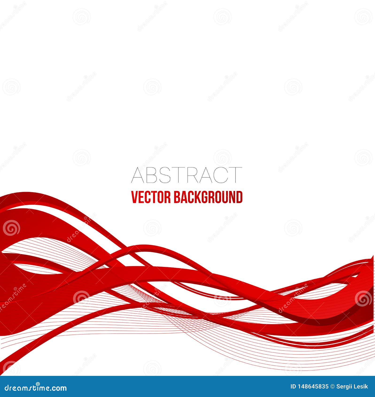 Abstract Curved Lines Background. Stock Vector - Illustration of frame ...