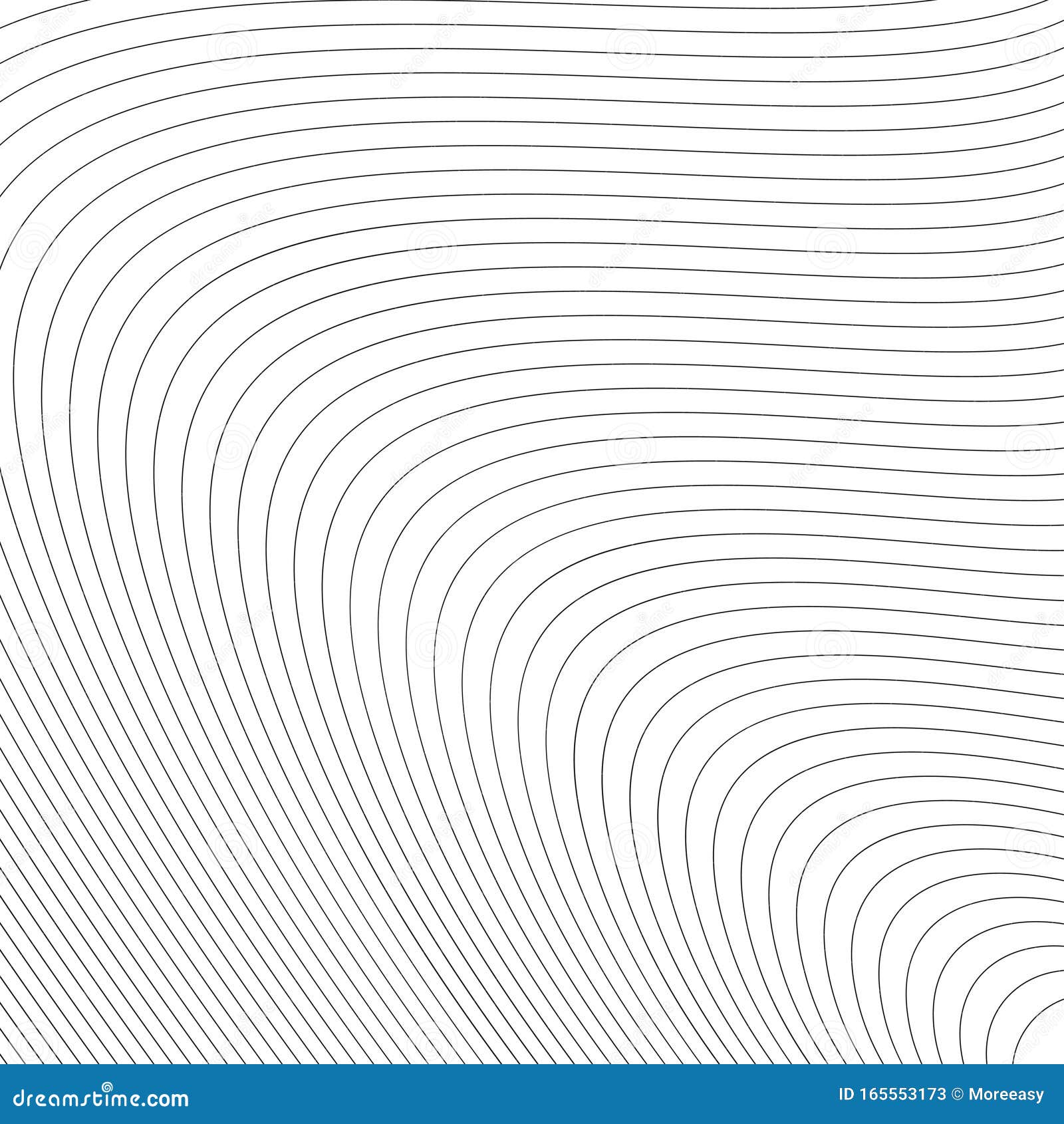 Abstract Curved Lines for Graphic Design. Vector Template. Vector ...