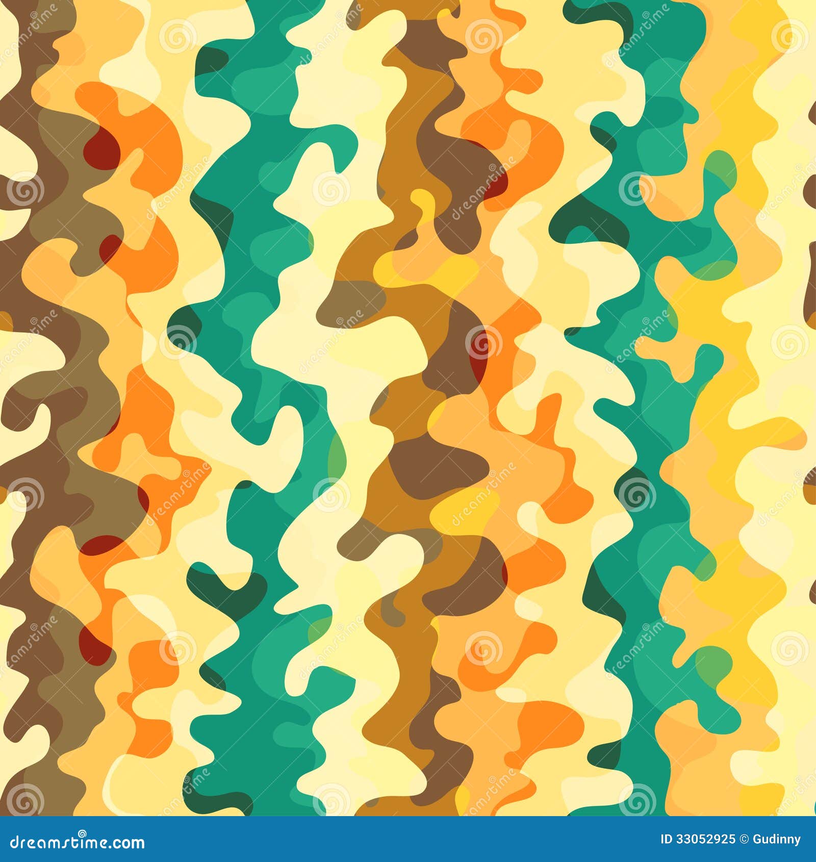 Abstract Curved Lines Seamless Pattern Stock Vector - Illustration of ...