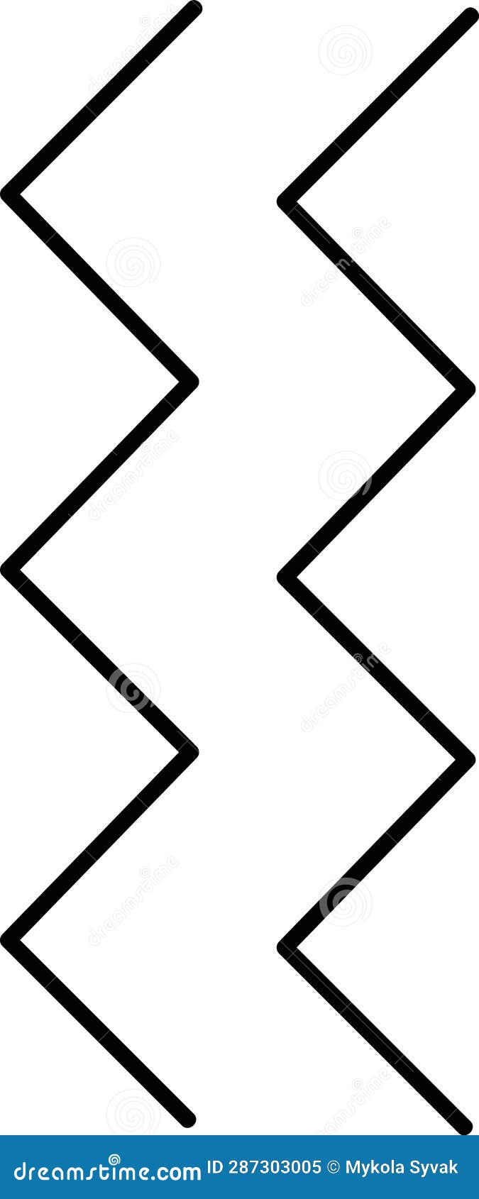 Abstract Curved Lines stock vector. Illustration of pattern - 287303005