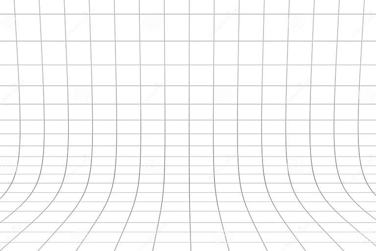Abstract Curved Perspective Grid Lines Layout Design Vector Stock ...