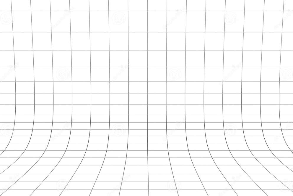 Abstract Curved Perspective Grid Lines Layout Design Vector Stock ...