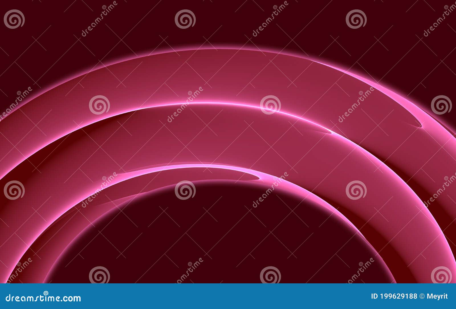 Abstract Curved Pink Lines on a Pink Background Stock Illustration ...