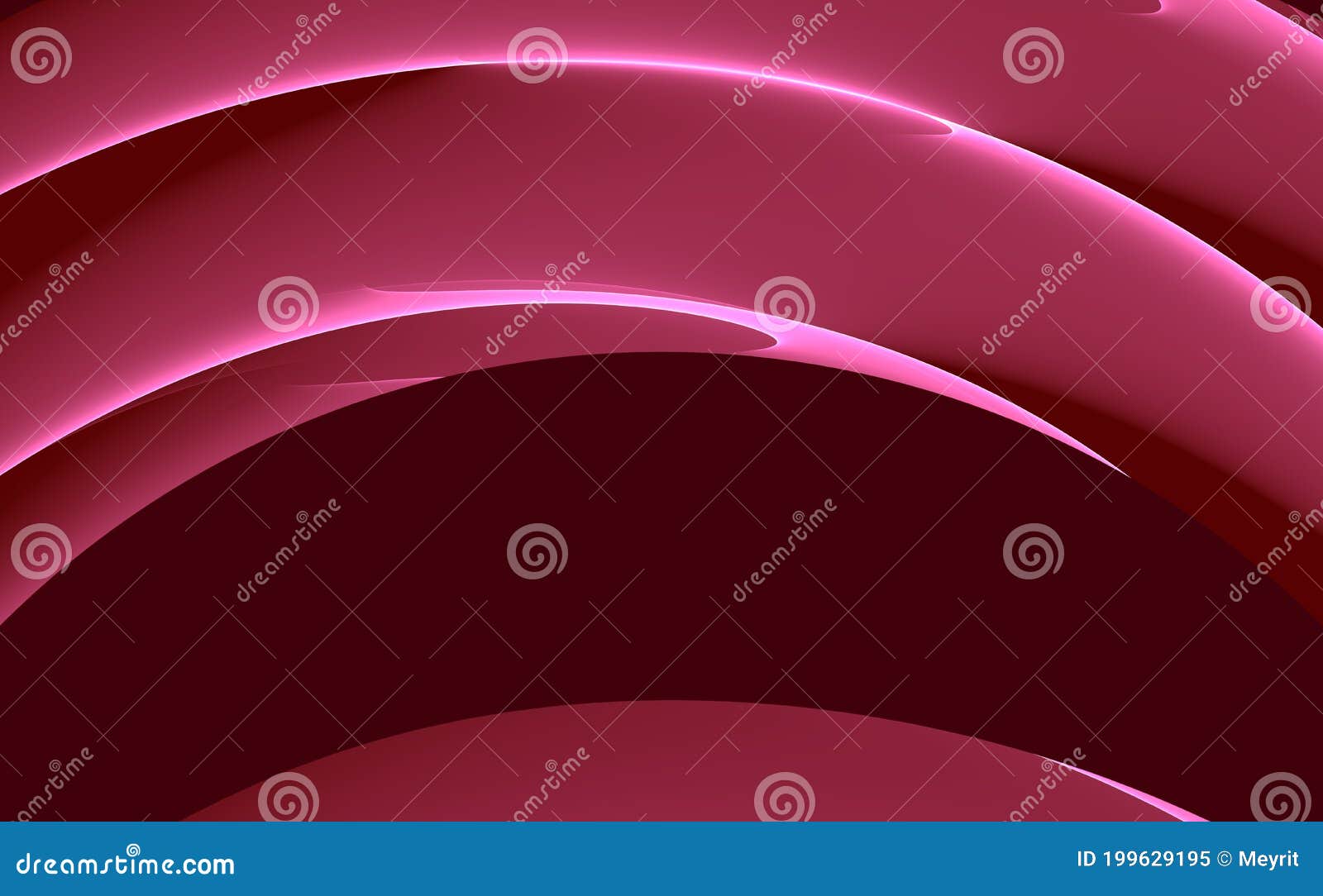 Abstract Curved Pink Lines on a Pink Background Stock Illustration ...