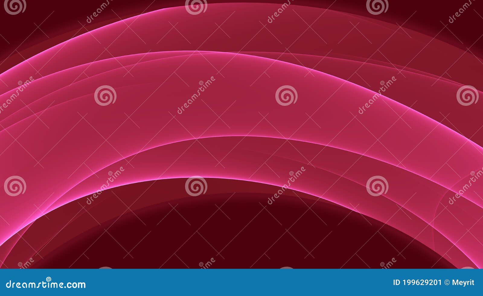 Abstract Curved Pink Lines on a Pink Background Stock Illustration ...