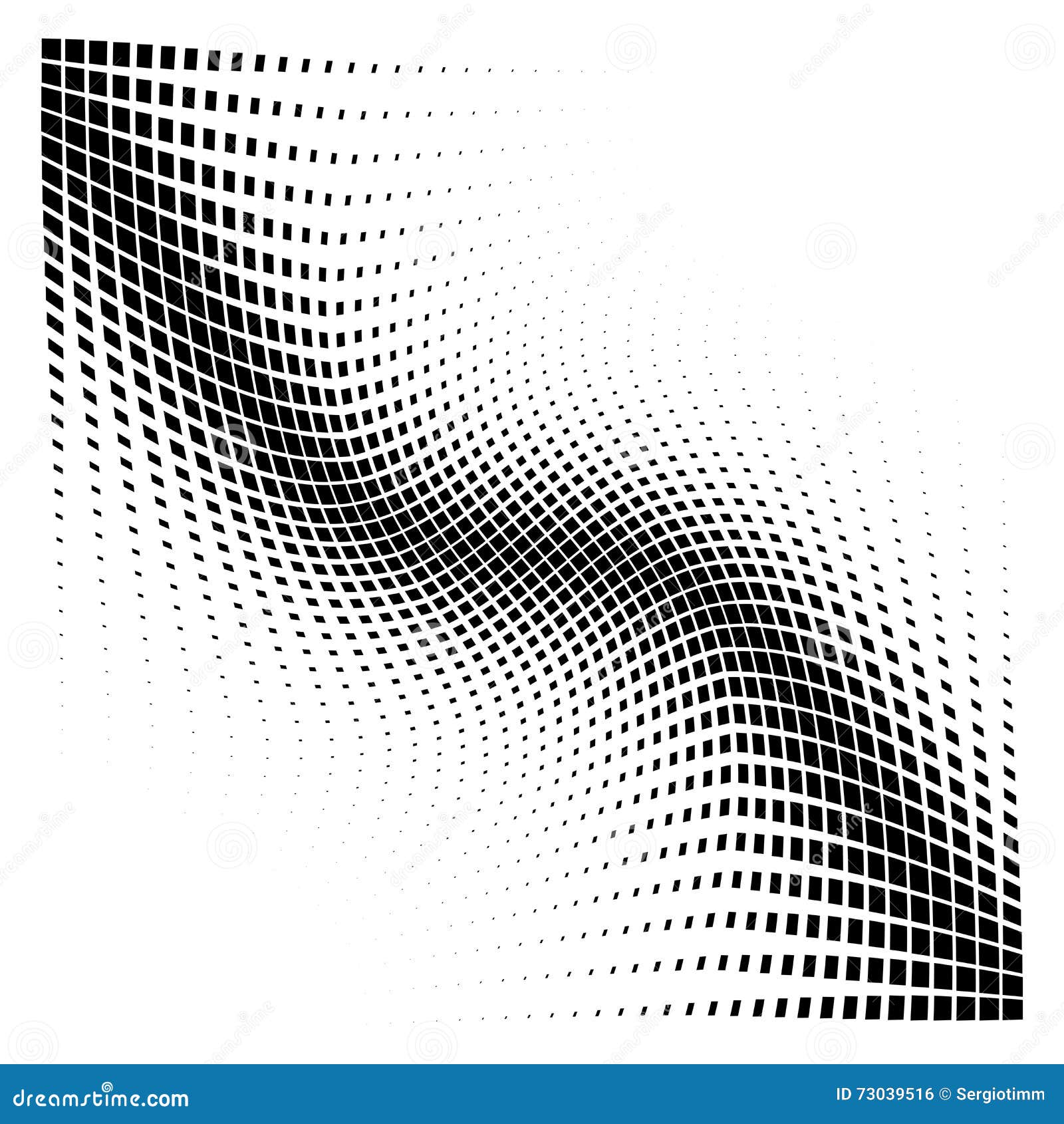 Set Of Halftone Squares Isolated On The White Background. Collection Of ...