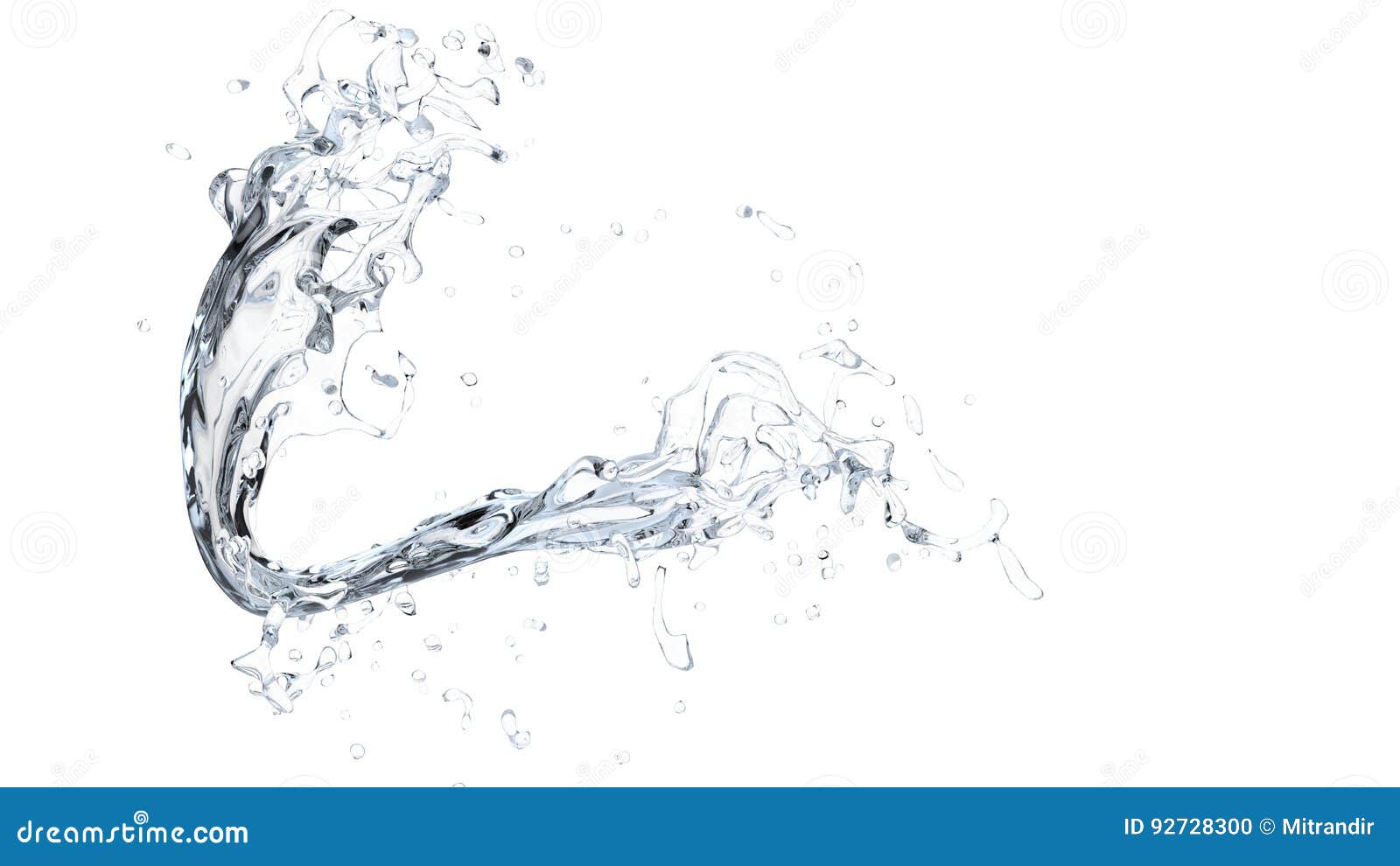 Abstract Curved Water Splash Royalty-Free Stock Image | CartoonDealer ...
