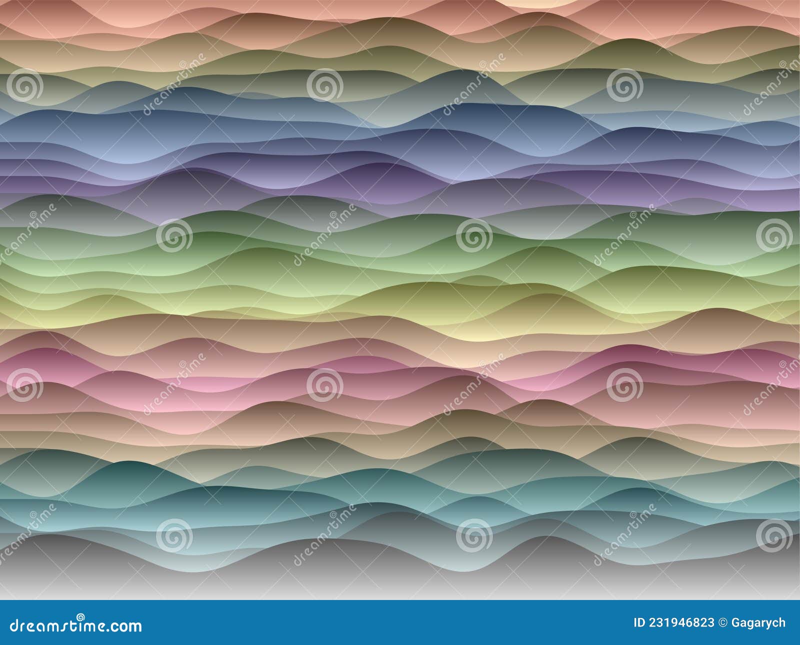 Abstract Curves Background. Stock Vector - Illustration of bright, flow ...