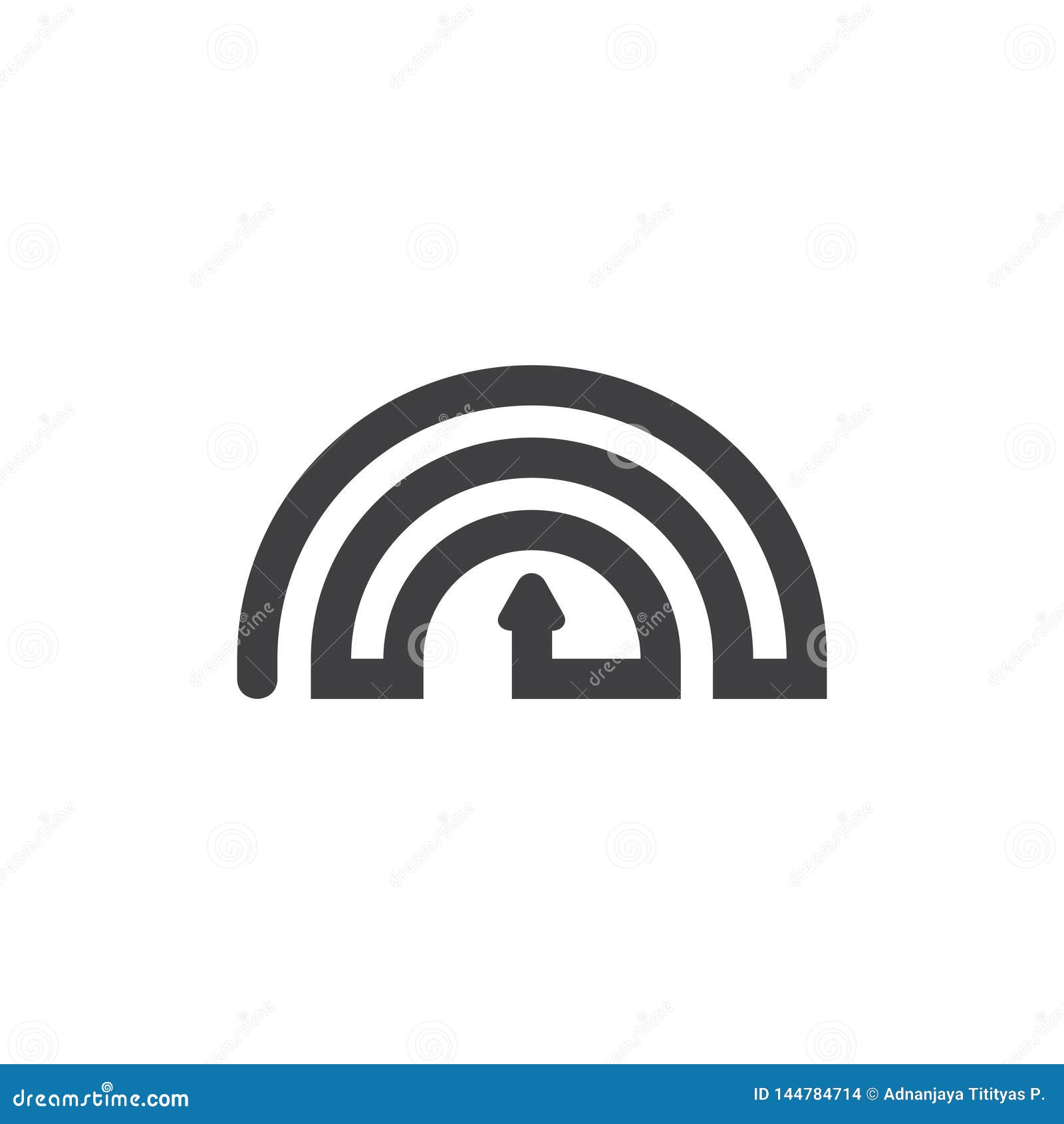 Abstract Curves Geometric Line Arrow Up Simple Logo Vector Stock Vector ...