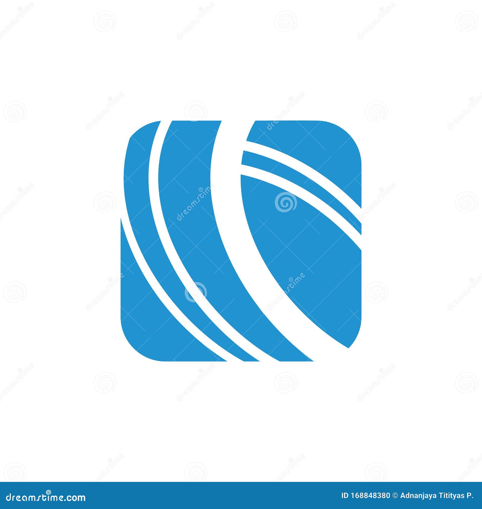 Abstract Curves Square Motion Logo Vector Stock Vector - Illustration ...