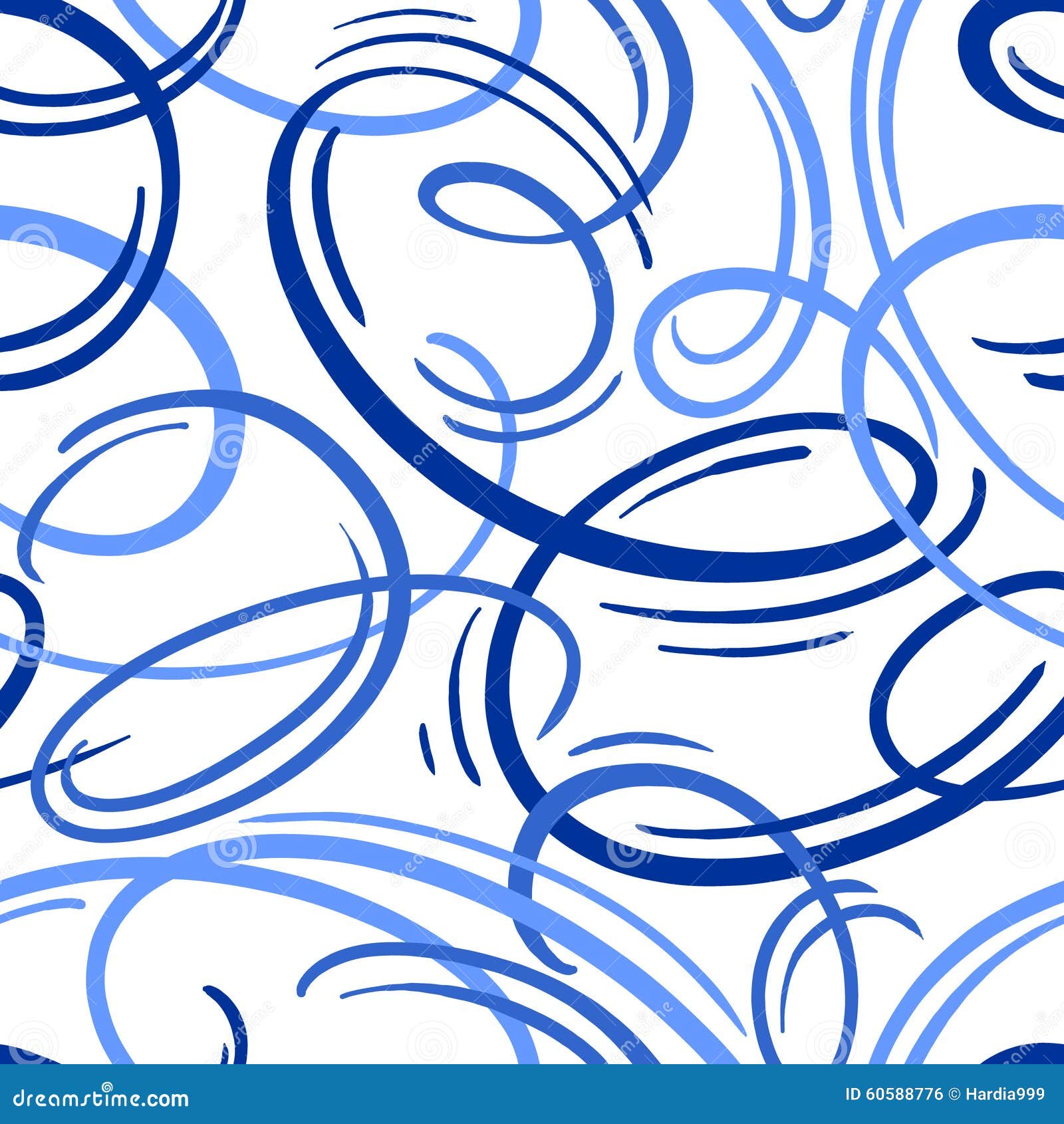 Abstract Curves Vector Seamless Pattern Stock Vector - Illustration of ...