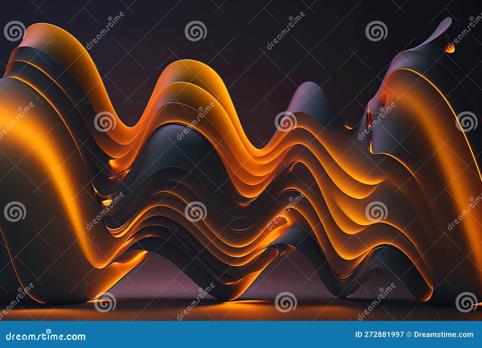 Abstract Curvy Design Wallpaper. Waves and Energy Flow Stock ...