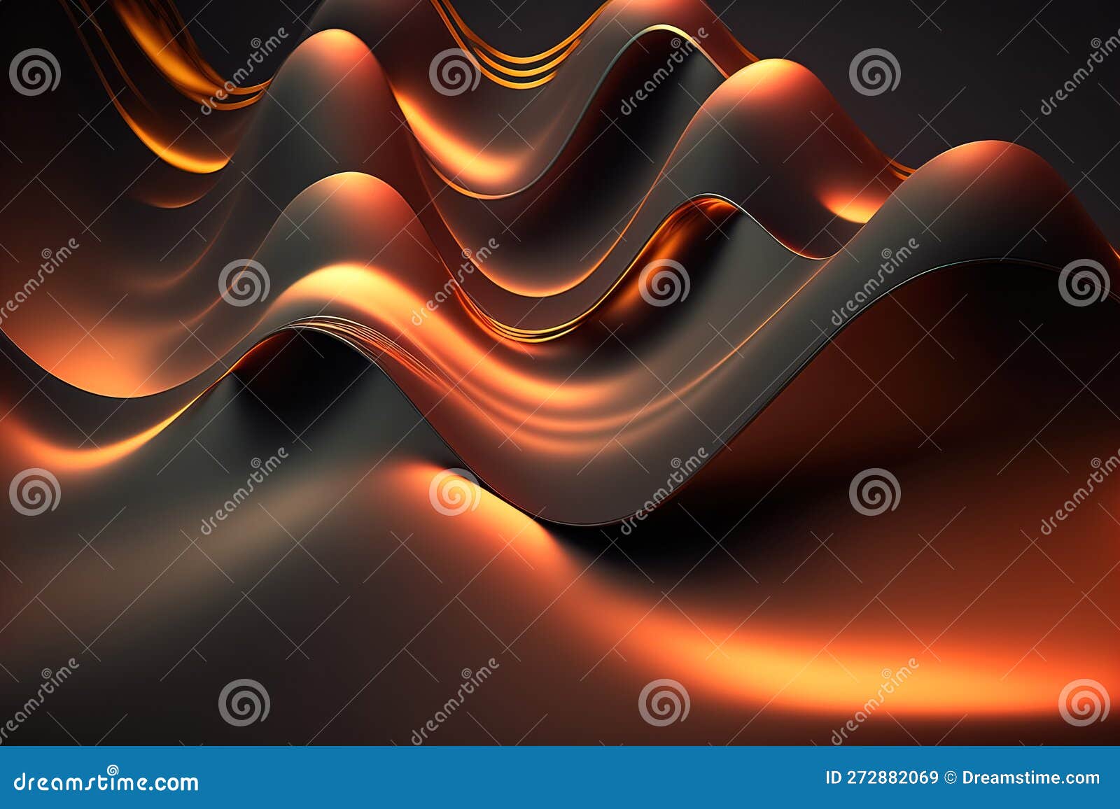 Abstract Curvy Design Wallpaper. Waves and Energy Flow Stock ...