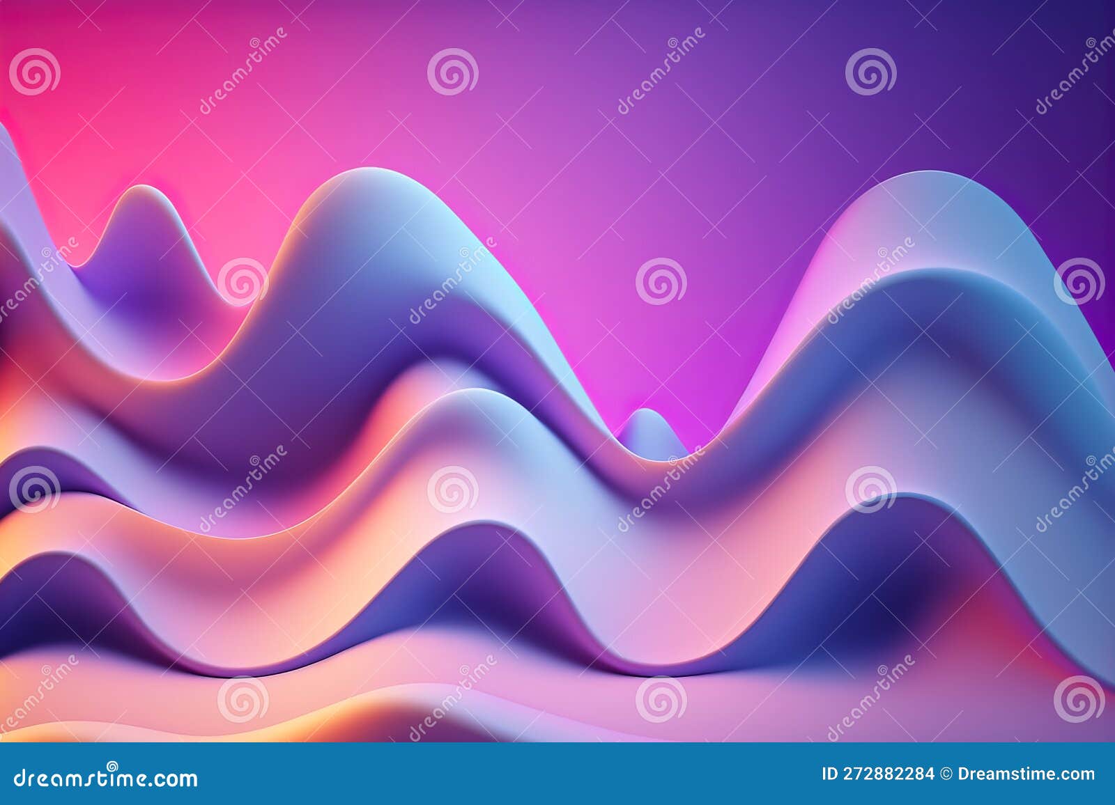 Abstract Curvy Design Wallpaper. Waves and Energy Flow Stock ...