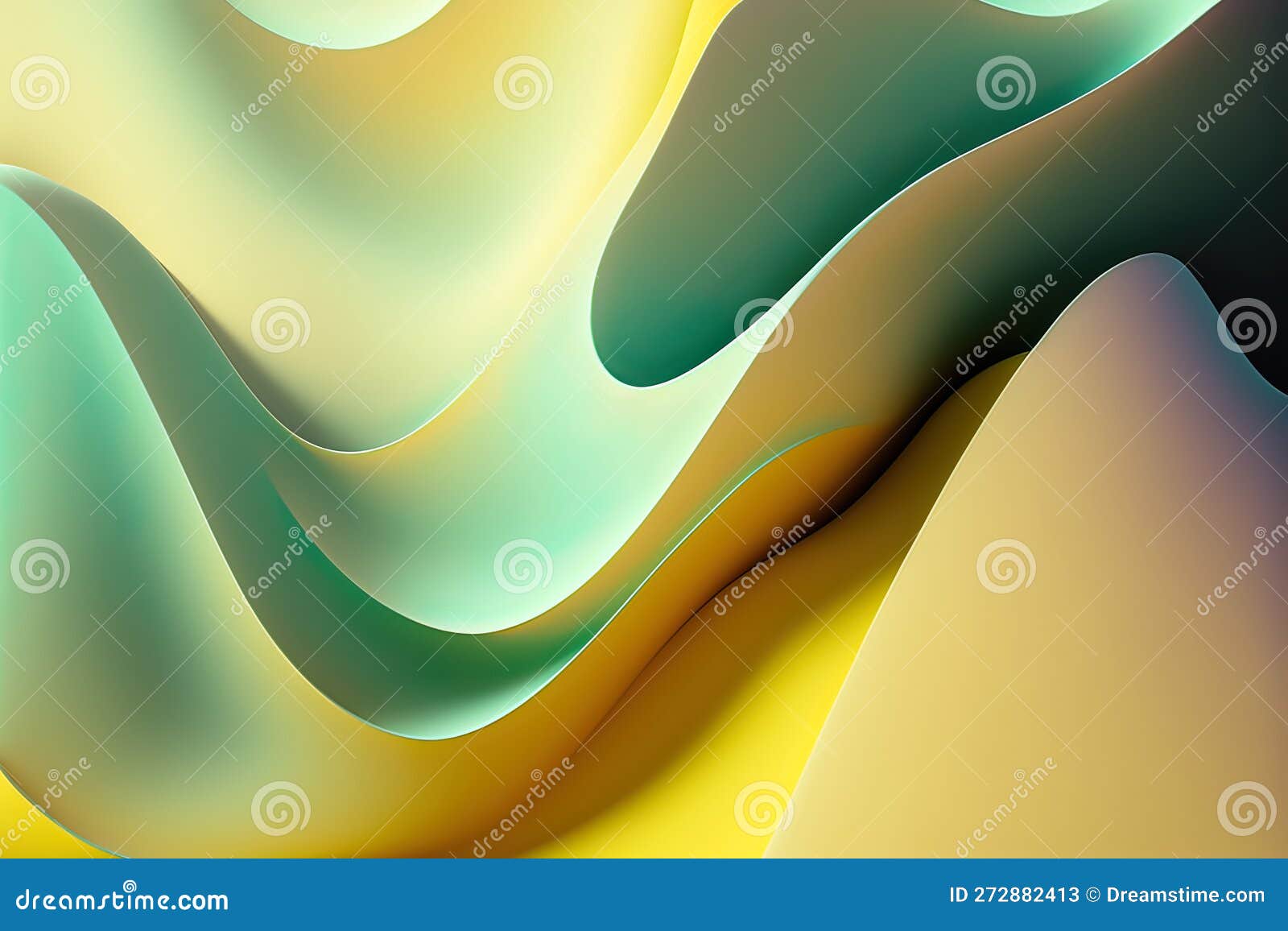 Abstract Curvy Design Wallpaper. Waves and Energy Flow Stock ...