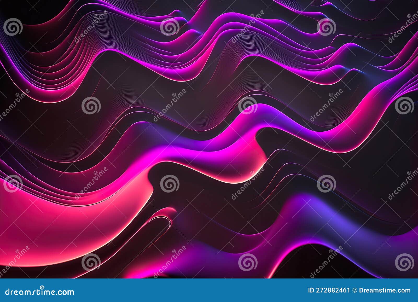 Abstract Curvy Design Wallpaper. Waves and Energy Flow Stock ...