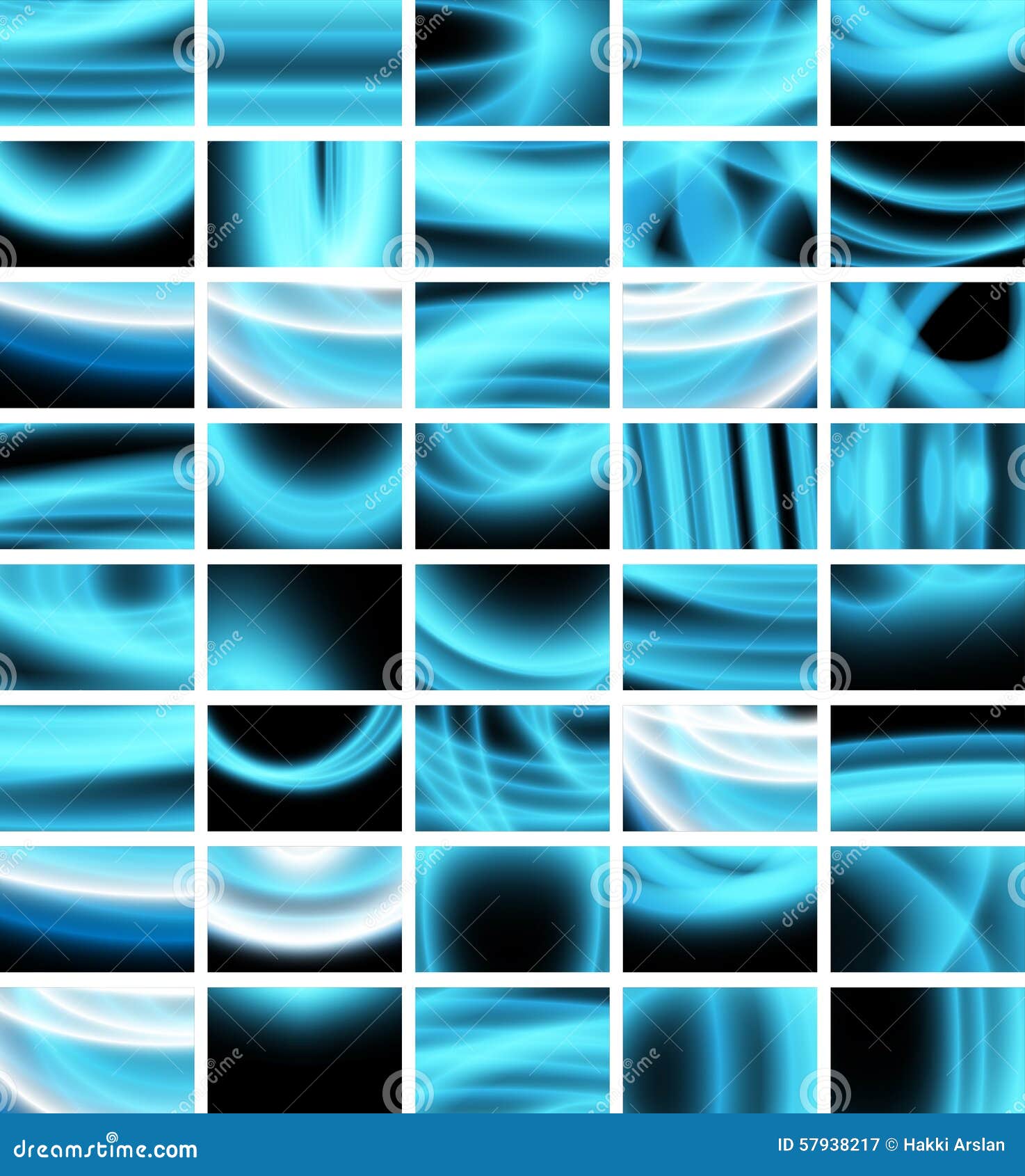 Abstract Curvy Lights Banner Set Stock Illustration - Illustration of ...