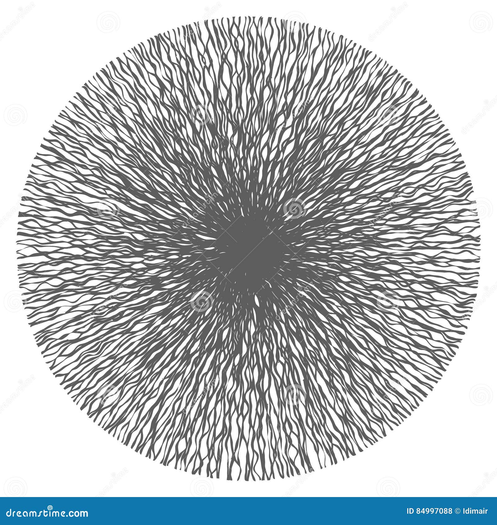 Abstract Curvy Lines from Center Vector Stock Vector - Illustration of ...