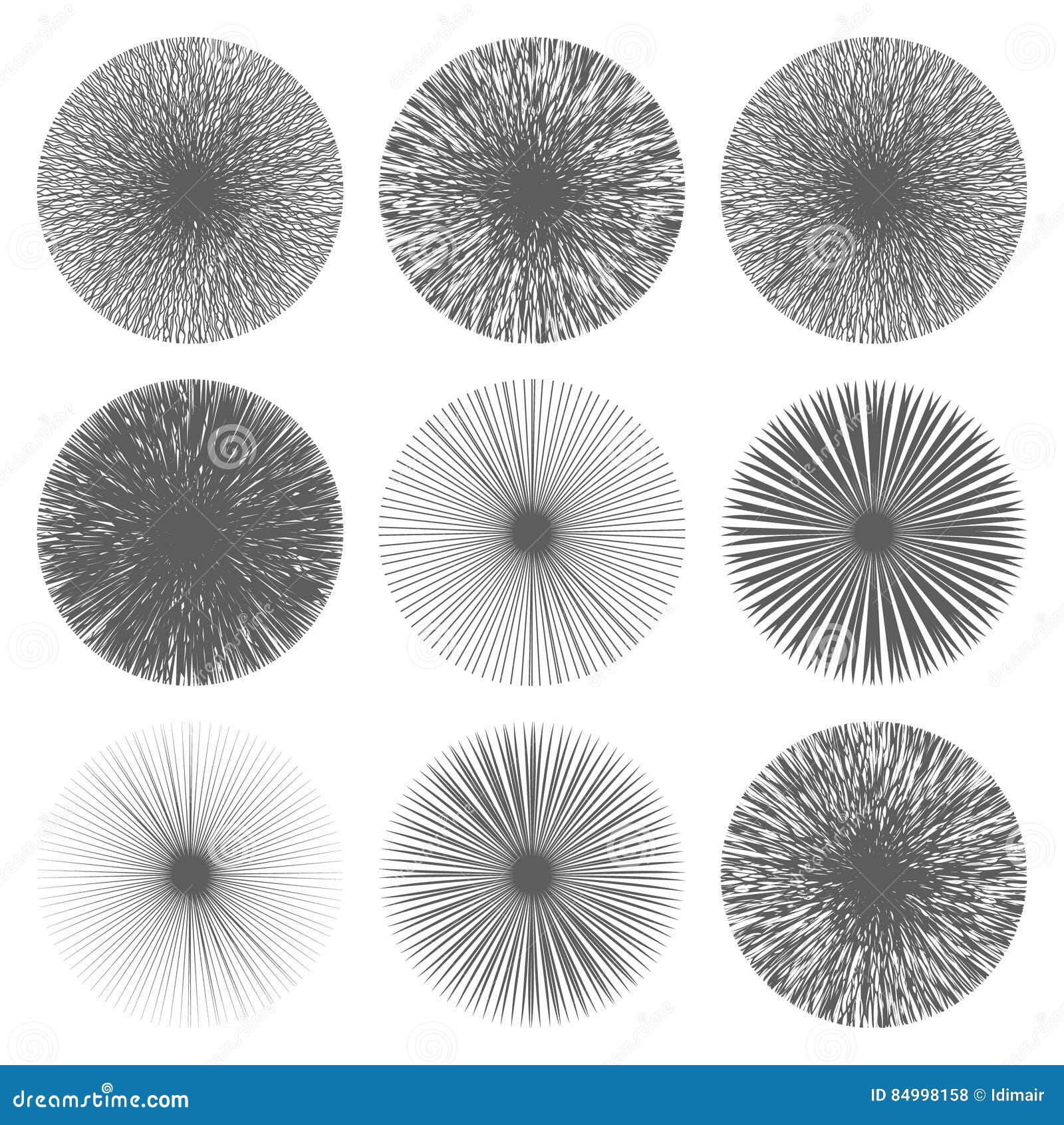 Abstract Curvy Lines from Center Vector Stock Vector - Illustration of ...