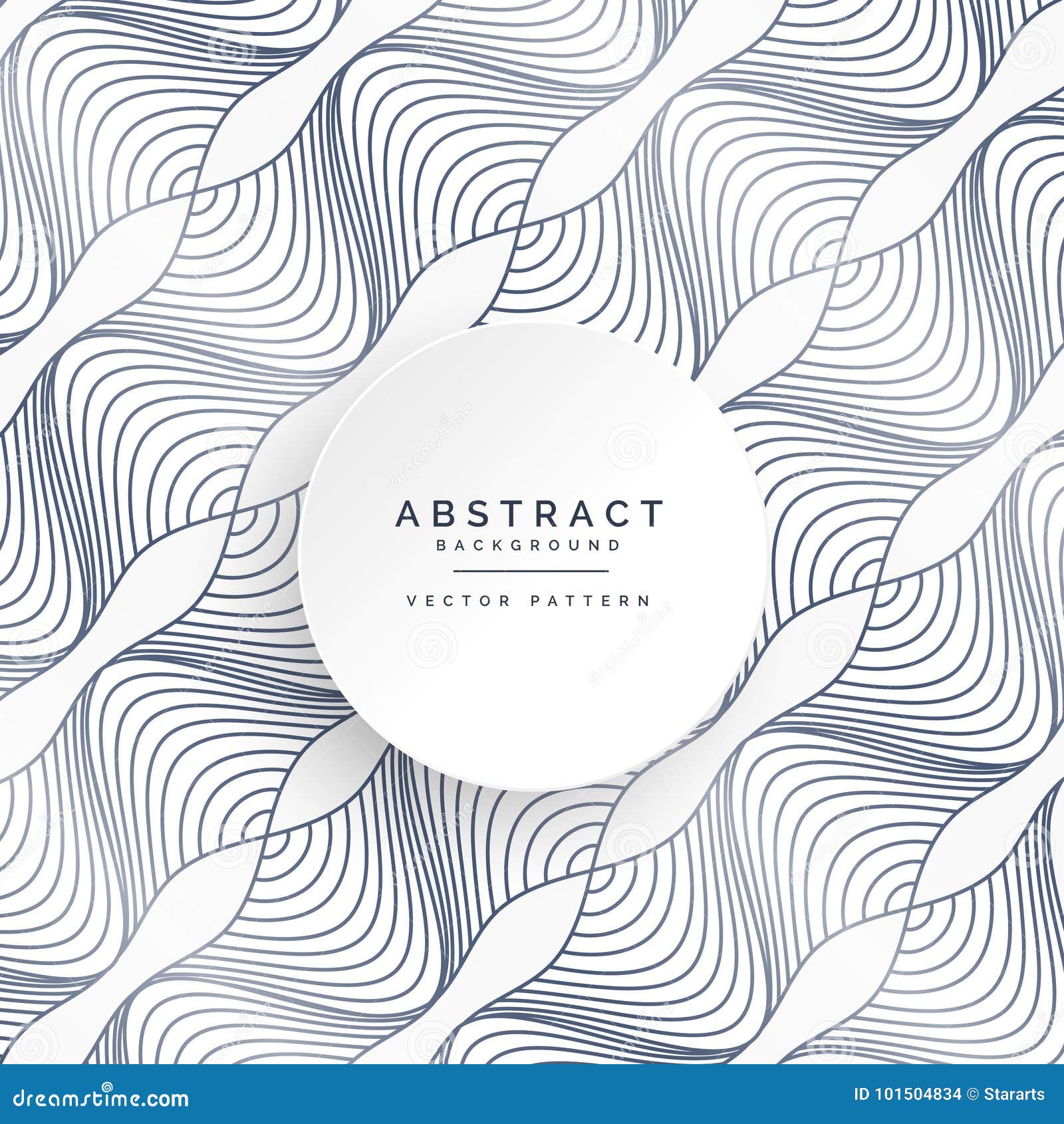 Abstract Curvy Lines Pattern Background Stock Vector - Illustration of ...