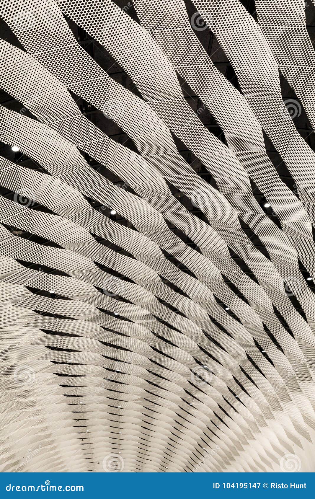 Abstract Architectural White Panels in a Ceiling Stock Image - Image of ...