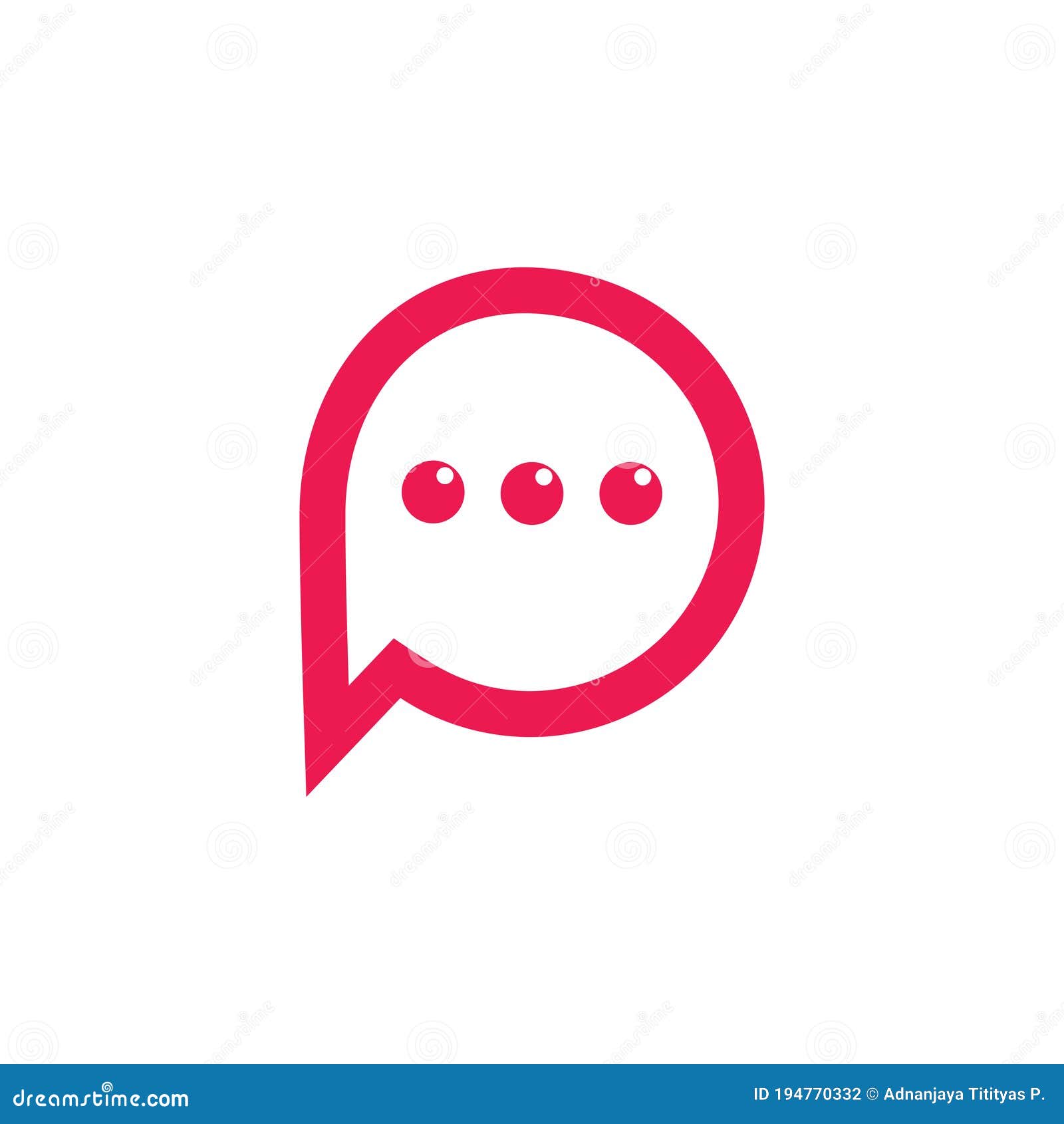 Abstract Cute Bubble Talk Logo Vector Stock Vector - Illustration of ...