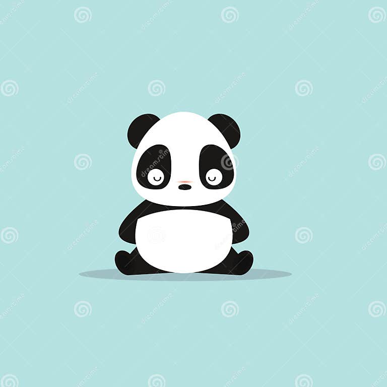 Abstract cute panda stock illustration. Illustration of asia - 79275774