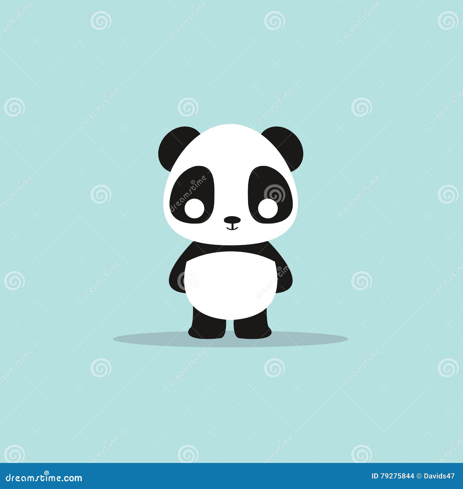 Abstract cute panda stock vector. Illustration of modern - 79275844