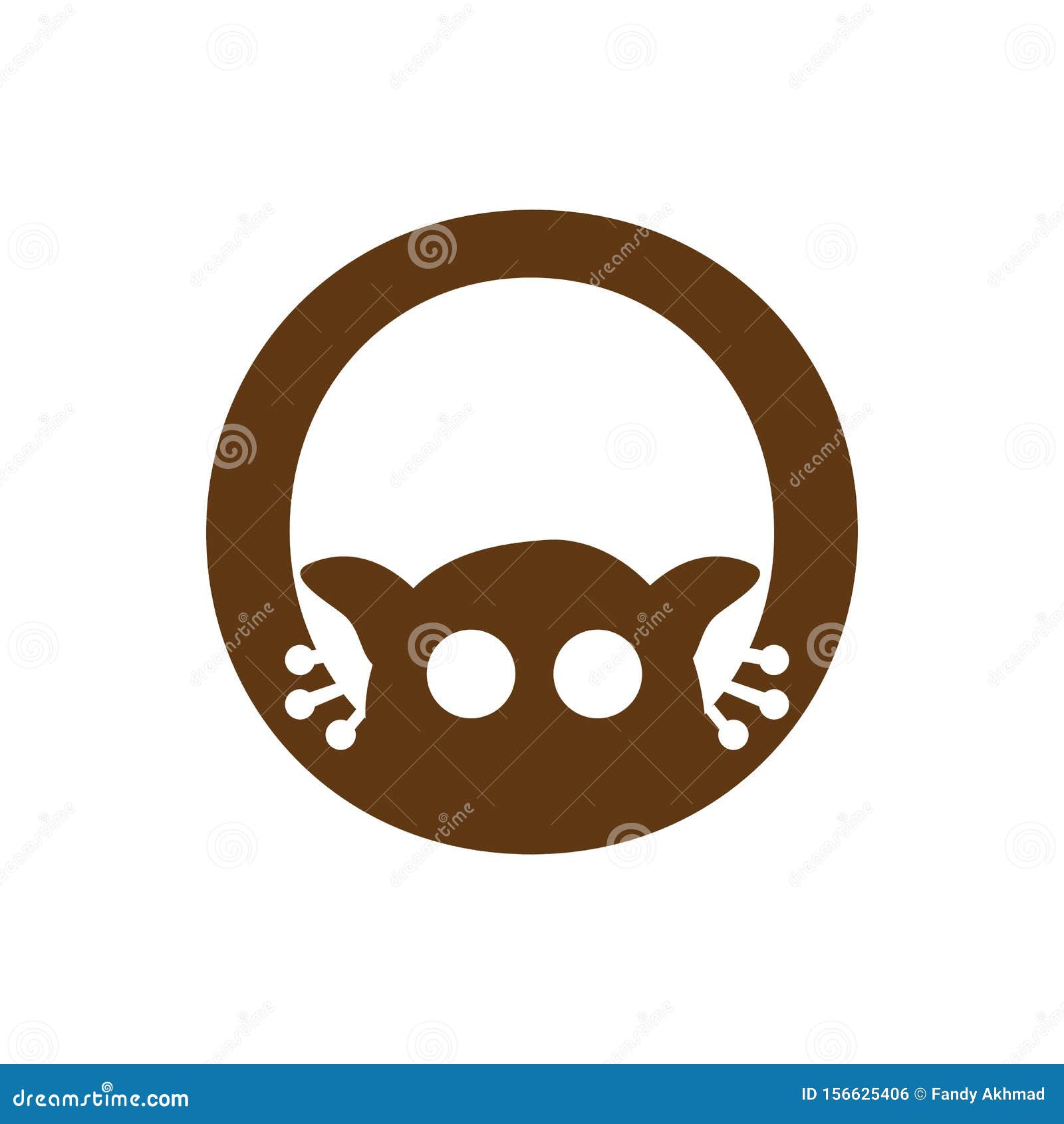 Abstract Cute Tarsier Logo Vector Graphic Design Icon Symbol Stock ...