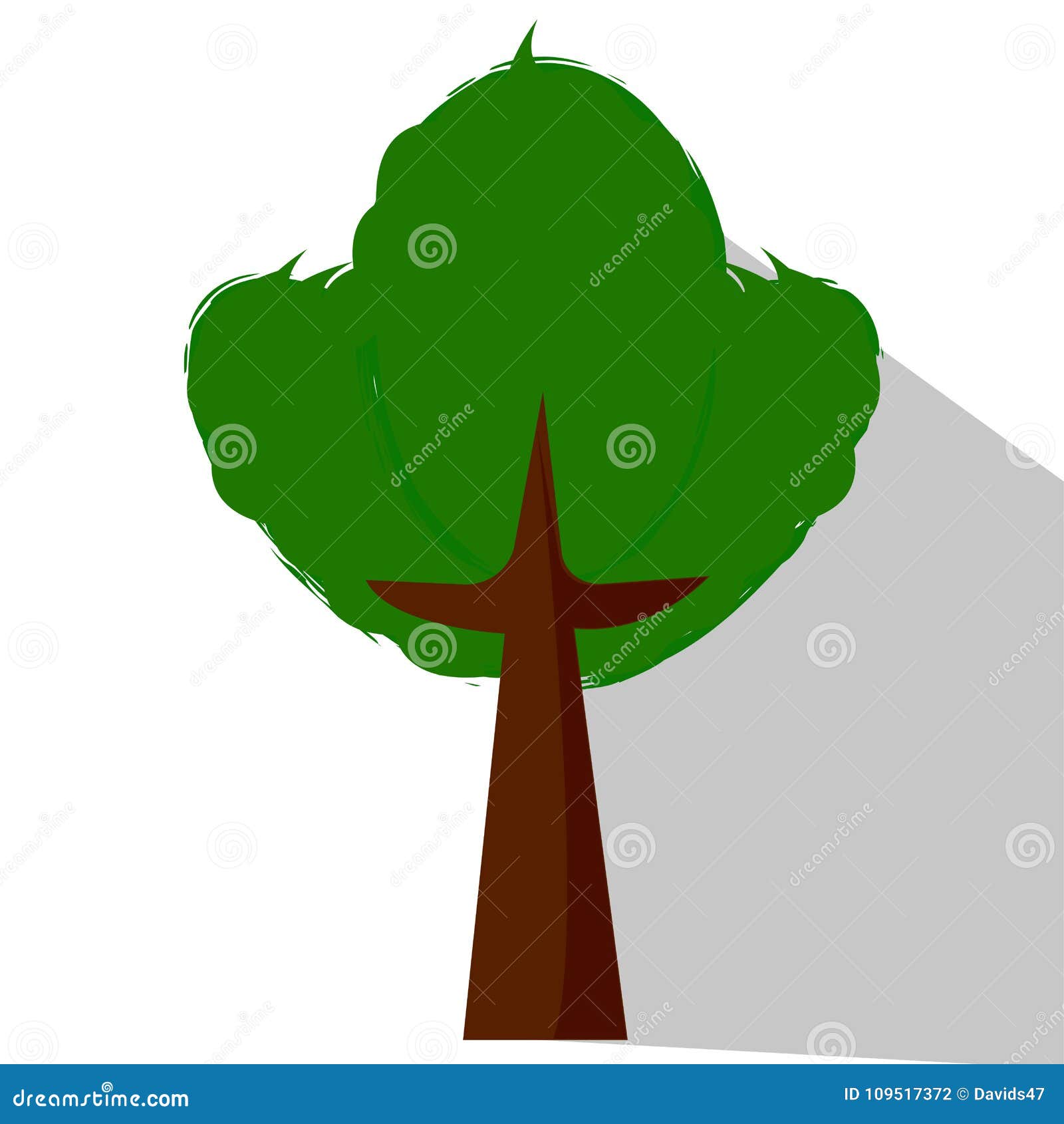 Abstract cute tree stock vector. Illustration of closeup - 109517372