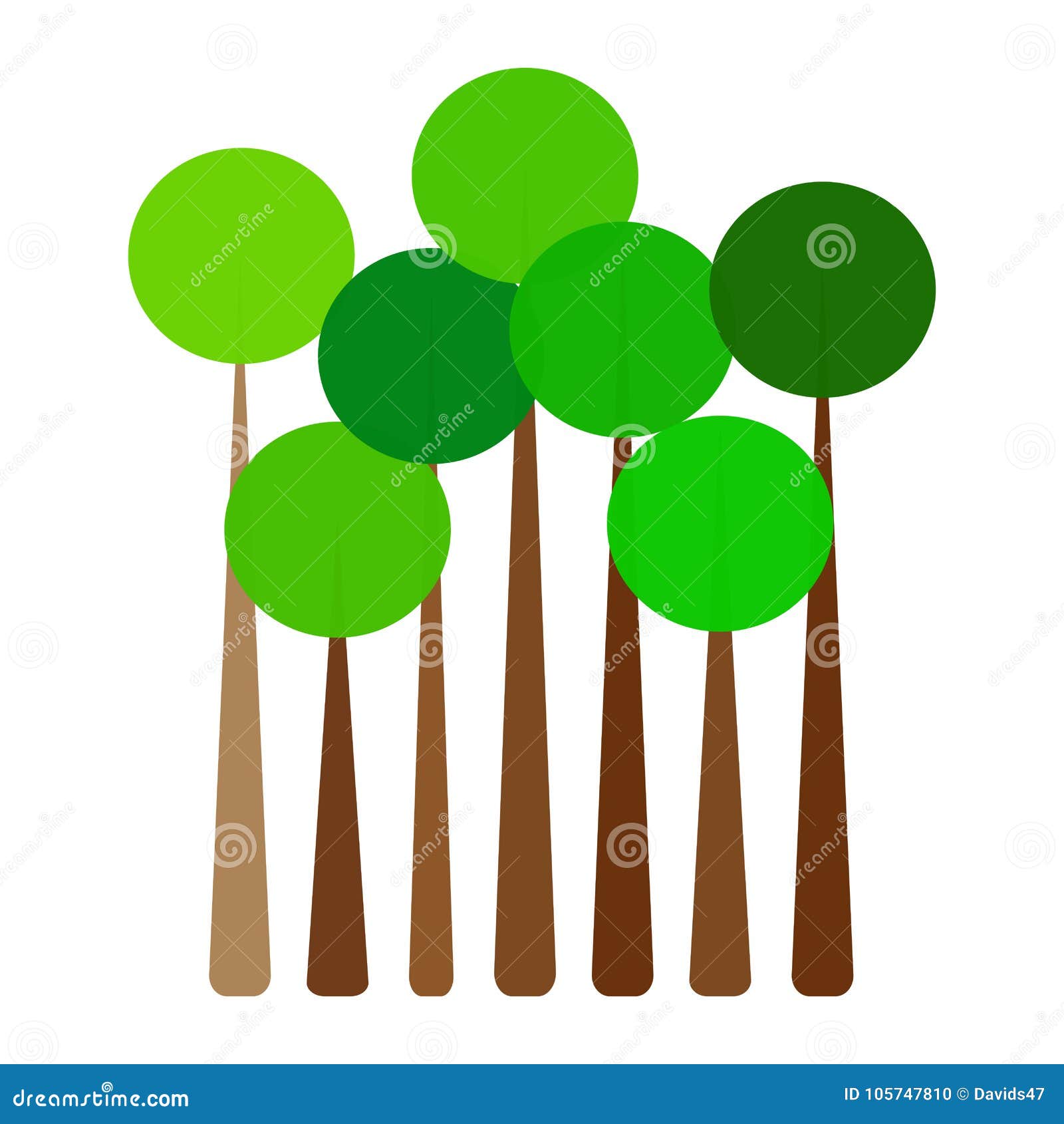 Abstract cute tree stock vector. Illustration of nature - 105747810