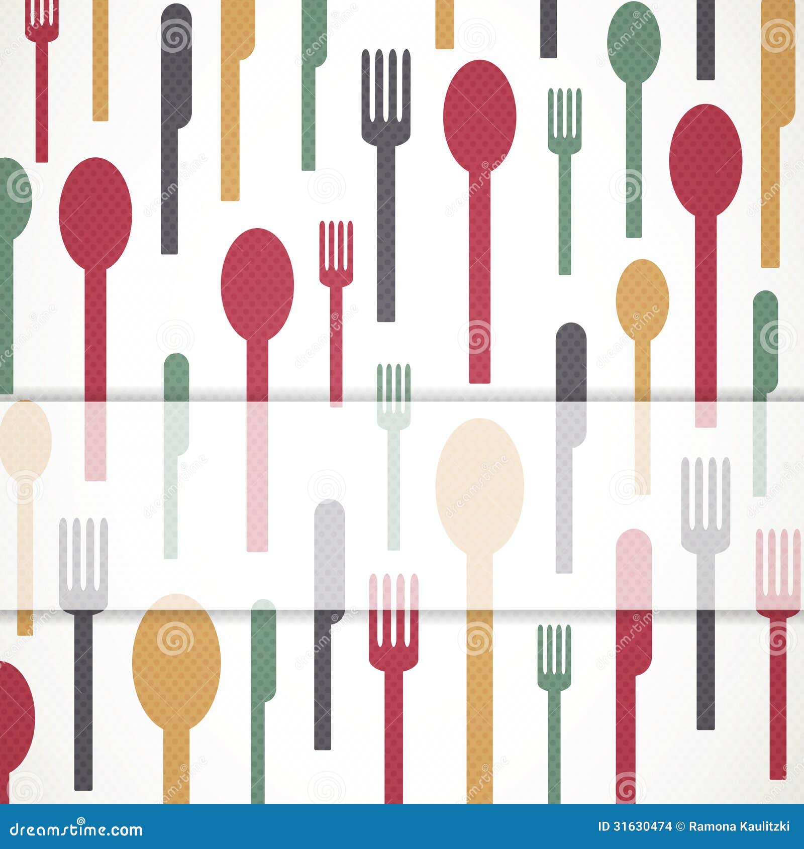 Abstract Cutlery stock illustration. Illustration of card - 31630474