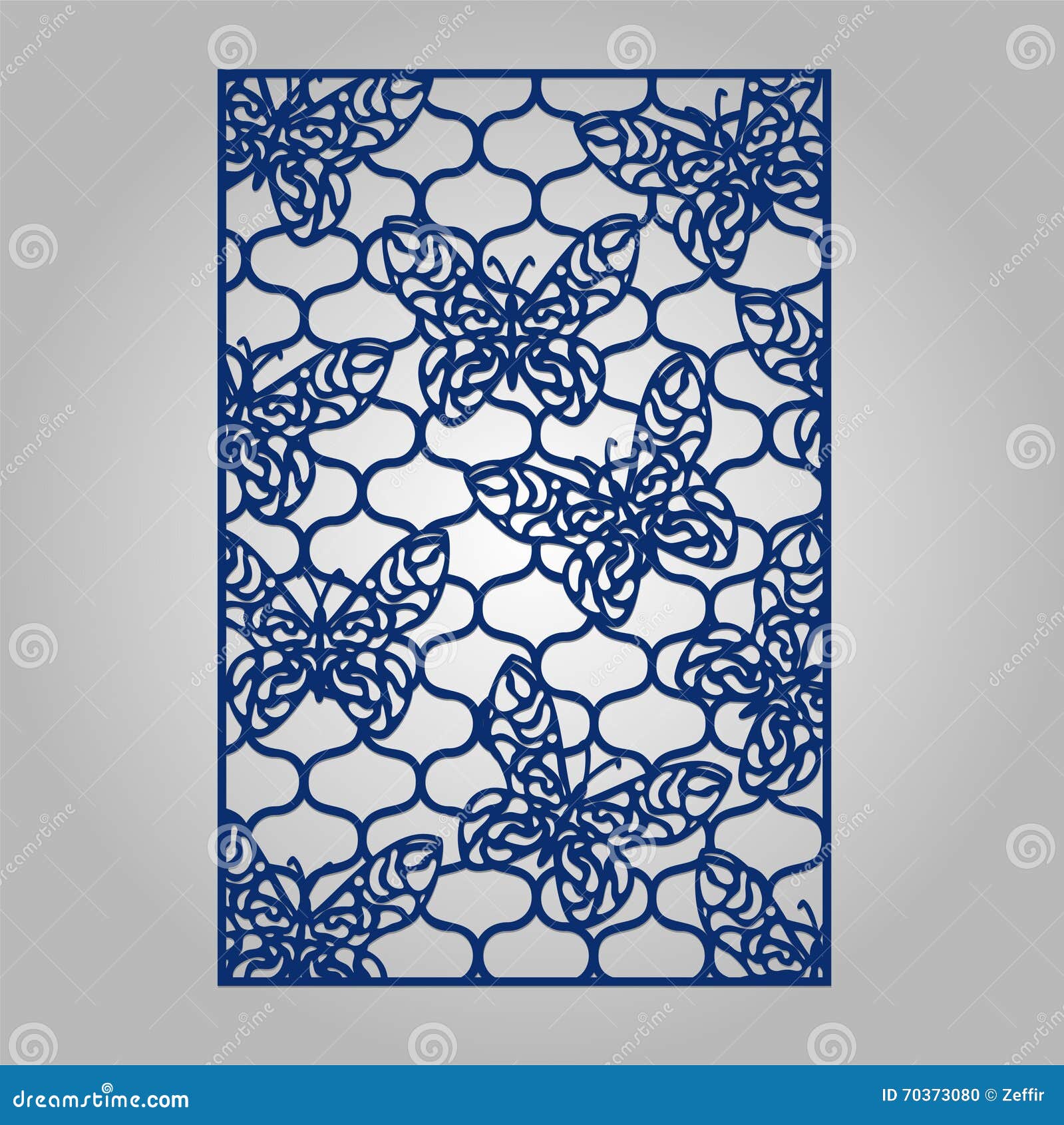Abstract Cutout Panel for Laser Cutting, Die Cutting or Stencil. Stock ...