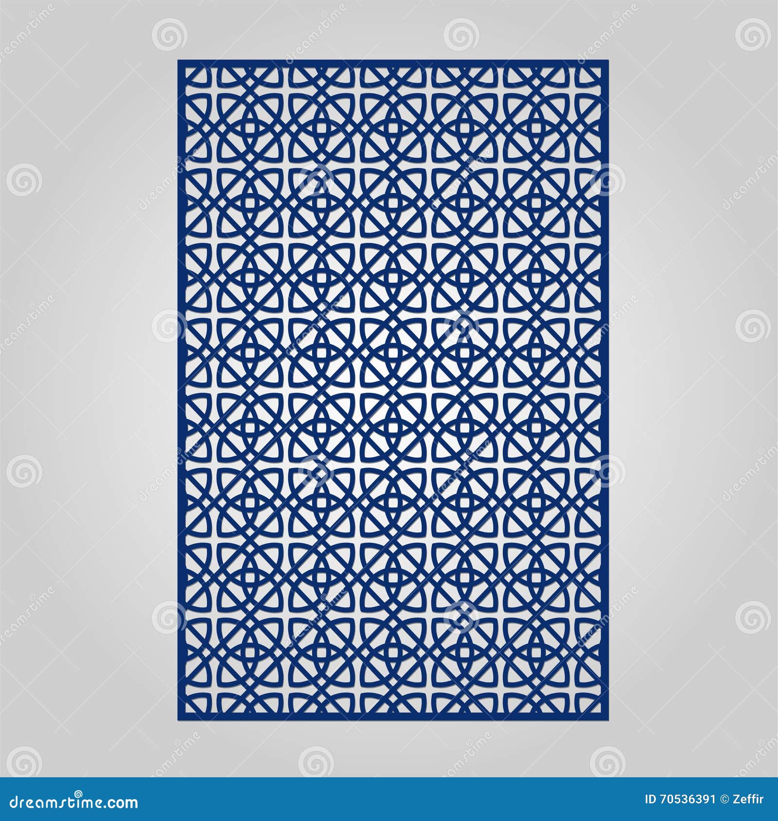 Abstract Cutout Panel for Laser Cutting, Die Cutting or Stencil. Stock ...