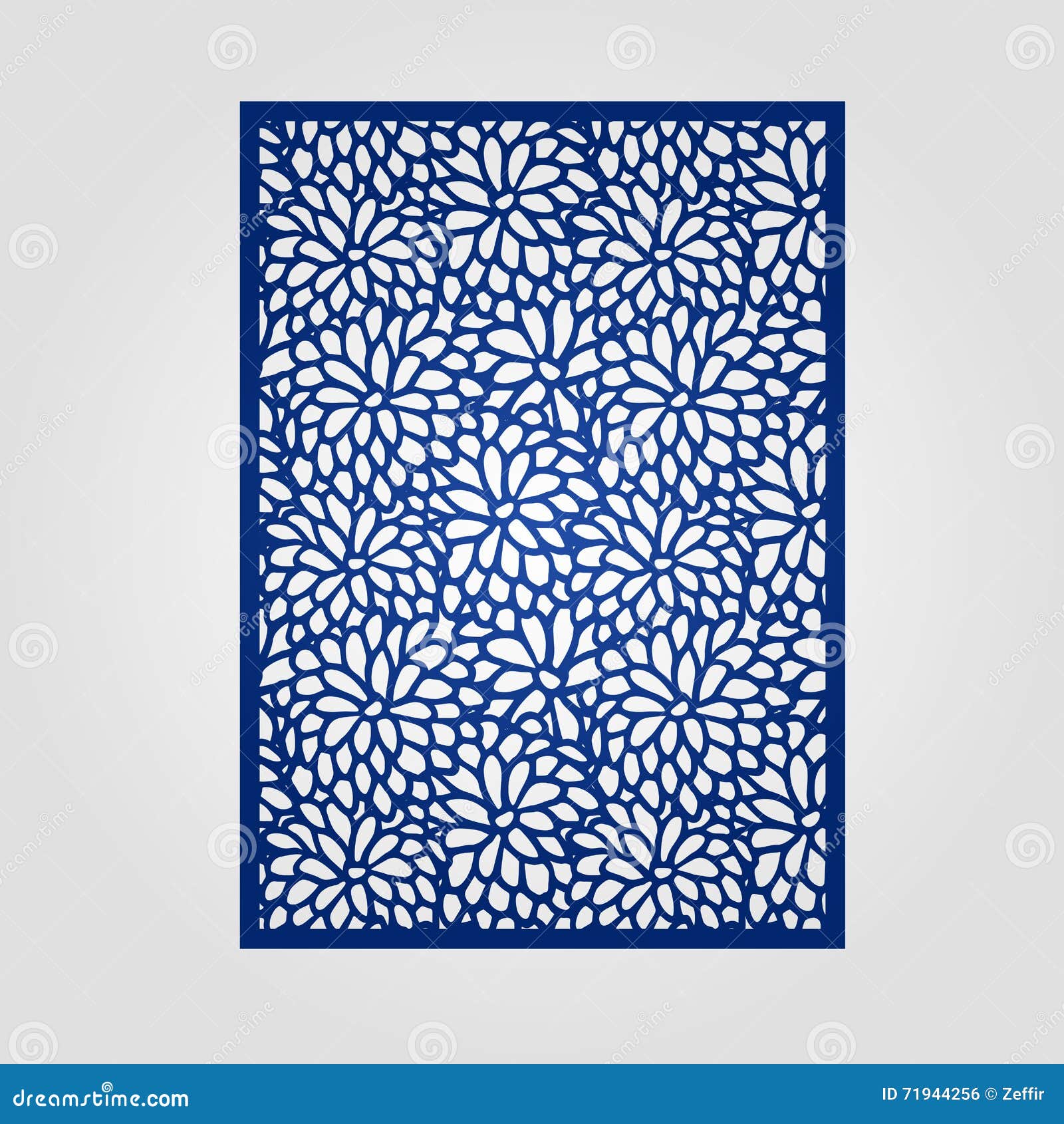 Abstract Cutout Panel for Laser Cutting, Die Cutting or Stencil. Stock ...