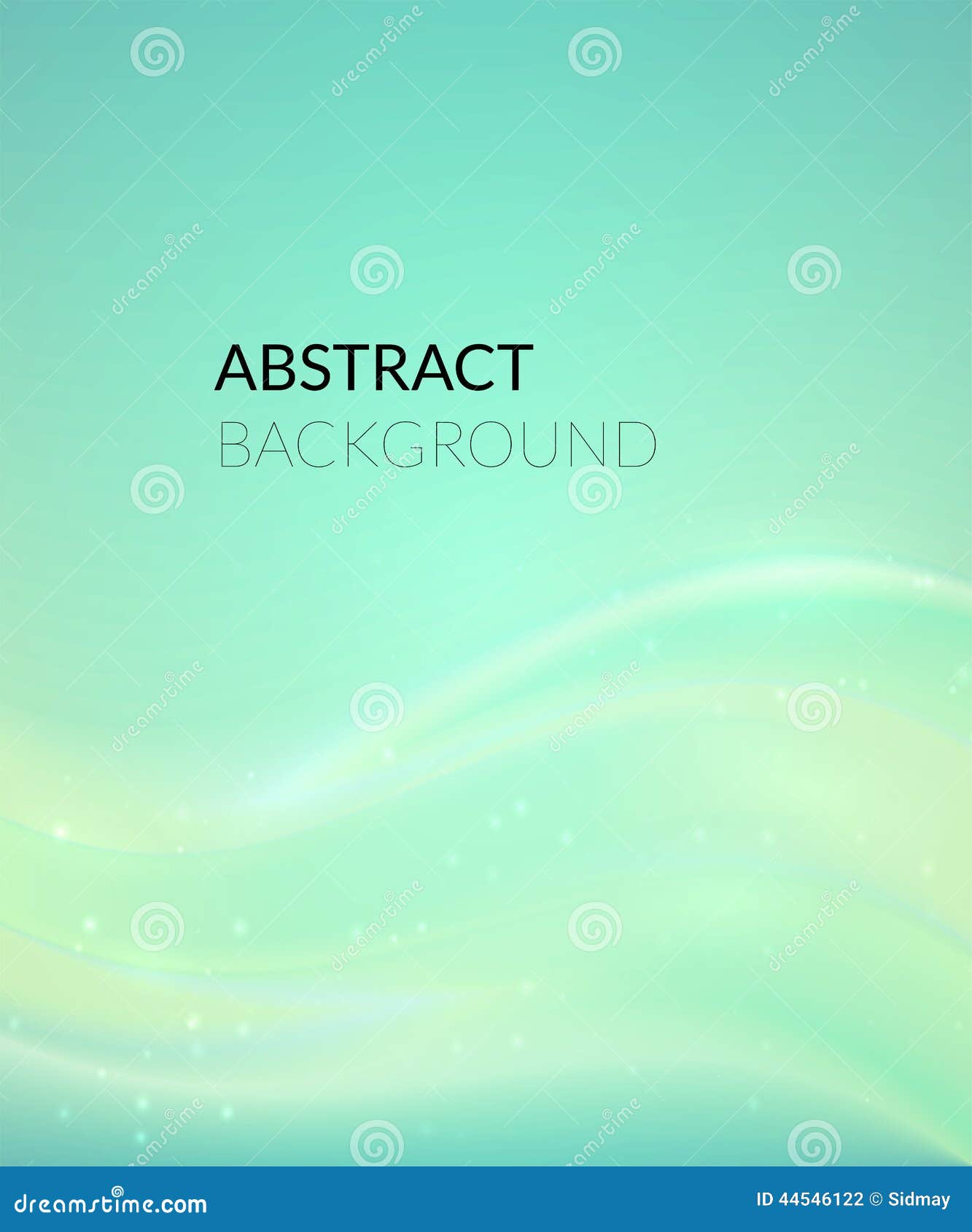 Abstract Cyan Gradient Background, Golden Curve Line Shape, Background ...