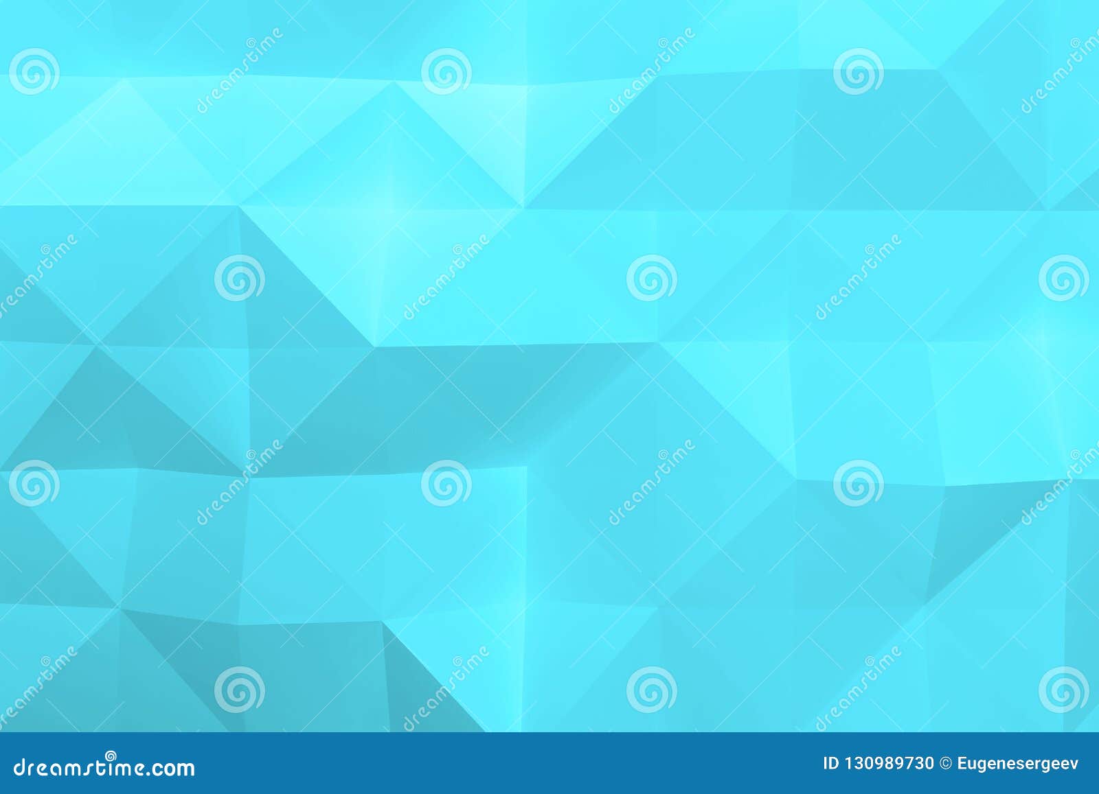 Abstract Cyan Digital Low Poly Pattern 3d Stock Illustration ...