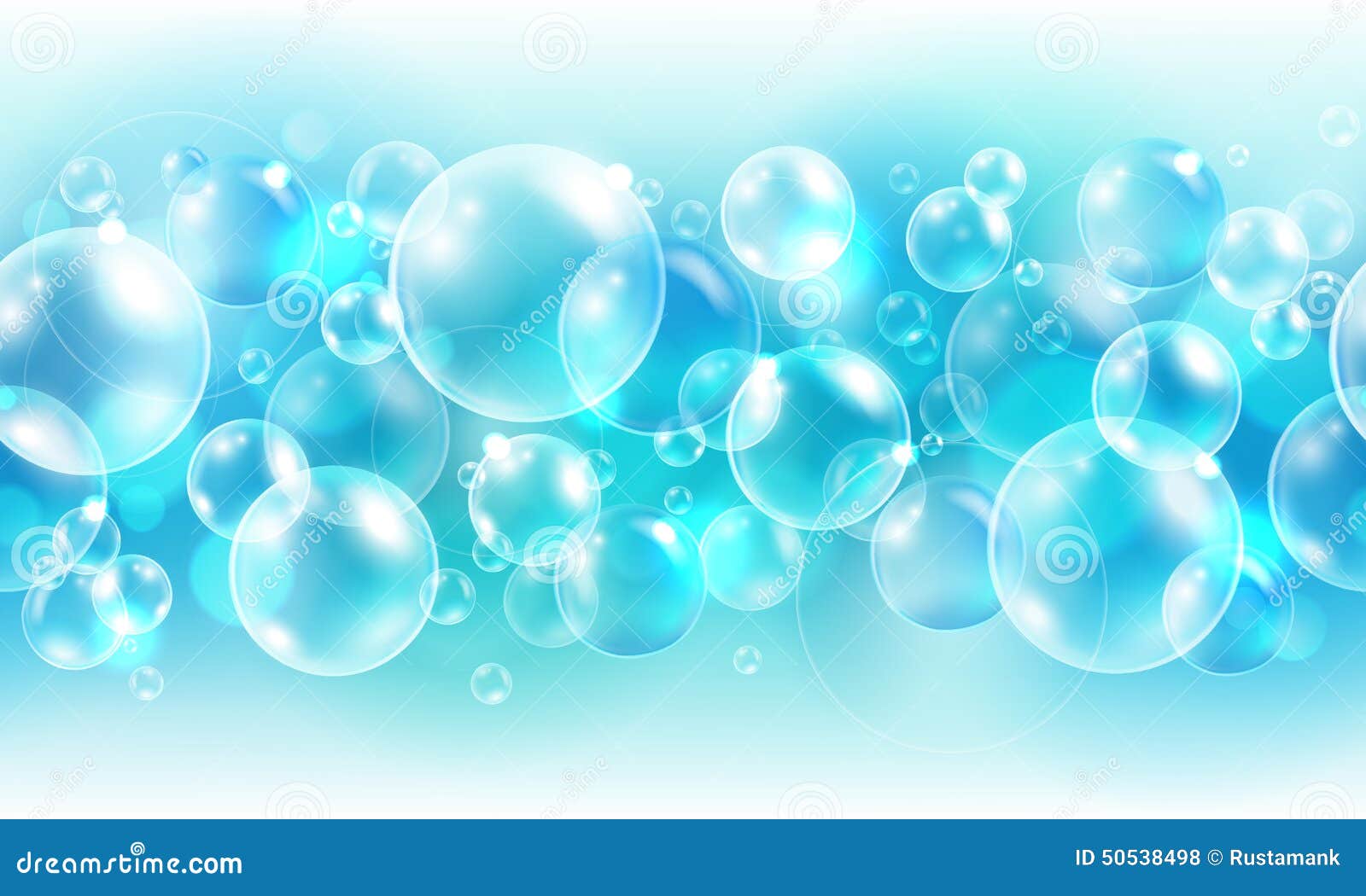 Abstract Cyan Seamless Border Stock Vector - Illustration of holiday ...