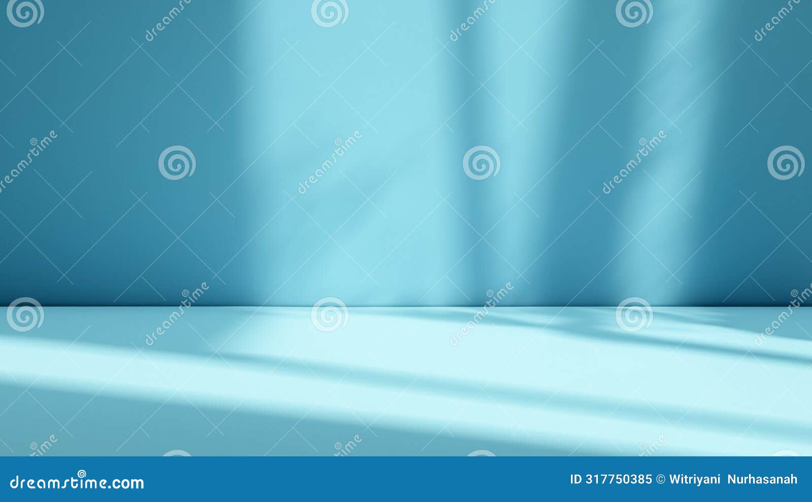 Abstract Cyan Studio Background for Product Presentation. Empty Room ...
