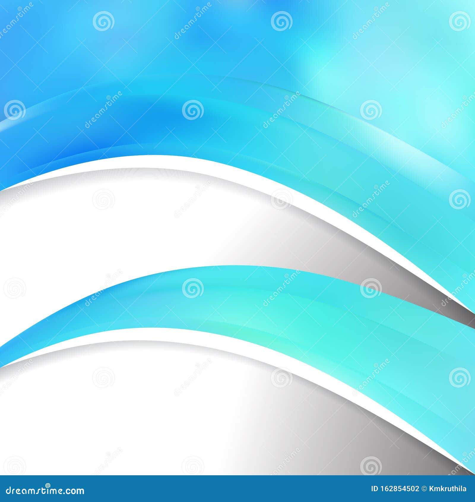 Abstract Cyan Wave Business Background Vector Image Stock Vector ...