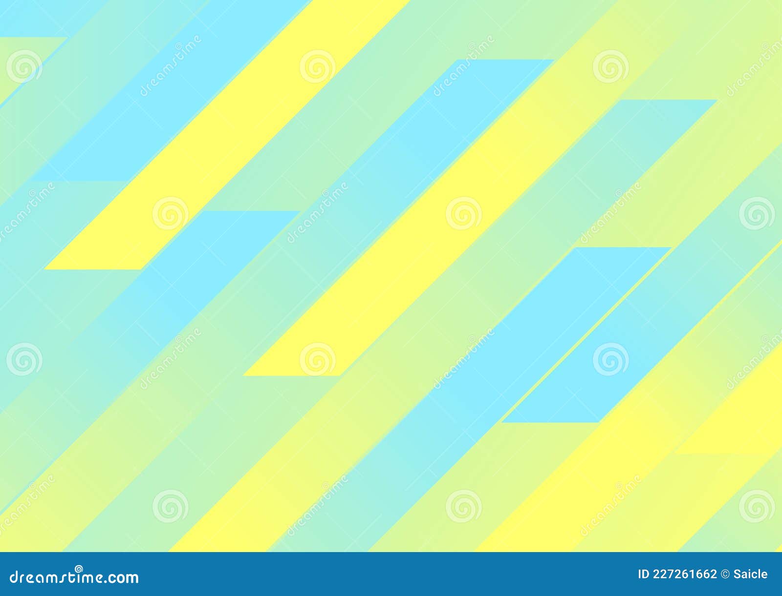 Abstract Cyan Yellow Pastel Geometric Tech Background Stock Vector ...