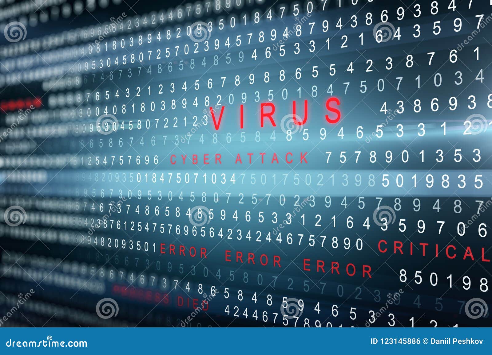Abstract Cyber Attack Backdrop Stock Illustration - Illustration of ...