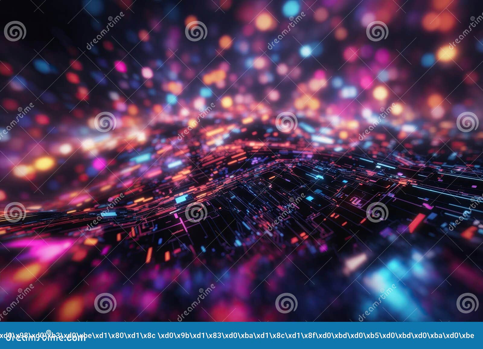 Abstract Cyber Attack Backdrop. Ai Generative Stock Photo - Image of ...