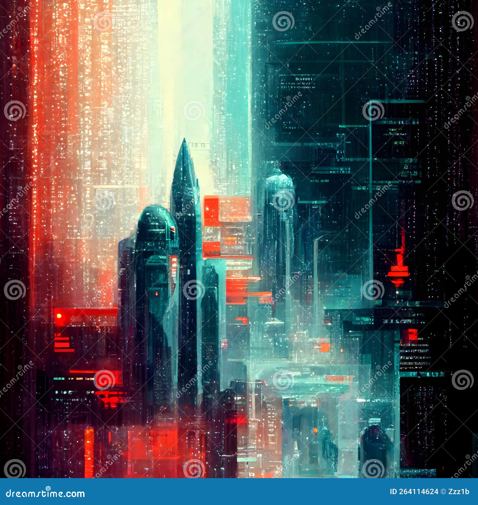 Abstract Cyber Background, Neural Network Generated Art Stock ...