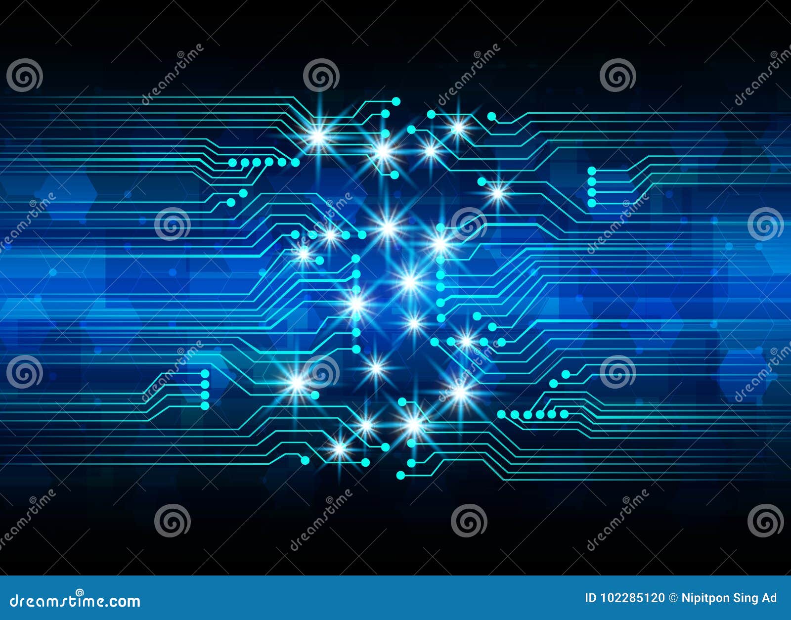 Abstract Cyber Hi Speed Digital Technology, Cyber Security Concept ...