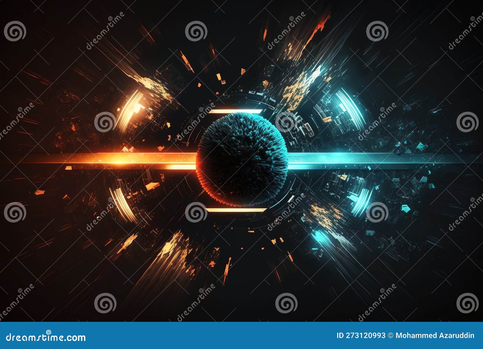 Abstract Cyber Space Background Stock Illustration - Illustration of ...