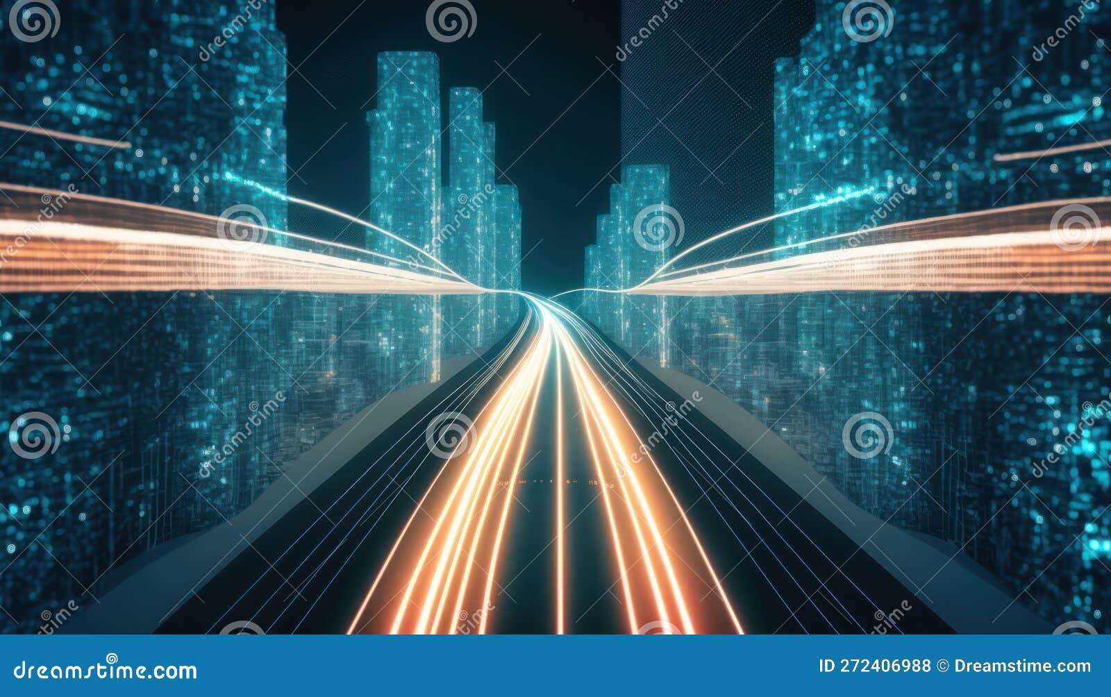 Abstract Cyber Space Background Design Stock Illustration ...