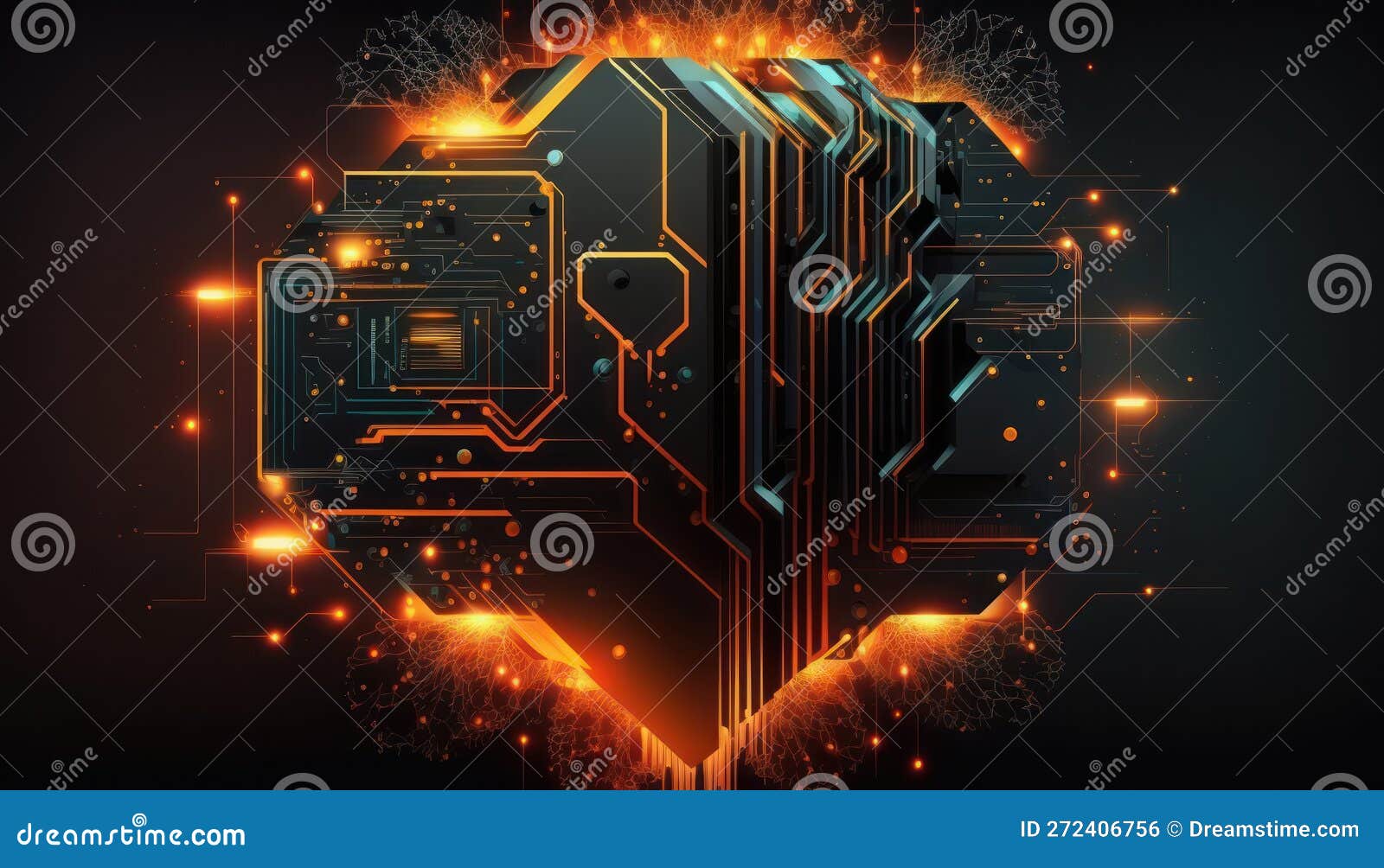Abstract Cyber Space Background Desogn Stock Illustration ...