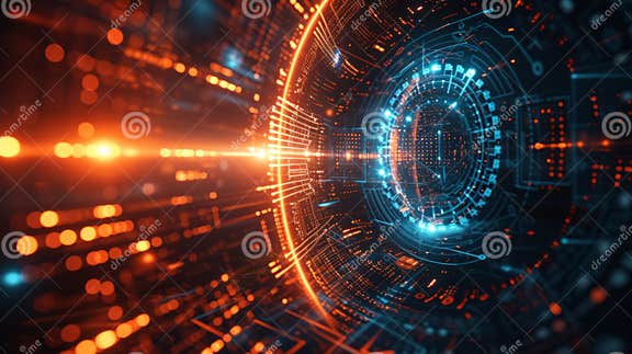 Abstract Cybernetic Patterns Resembling an Interface To the Future ...