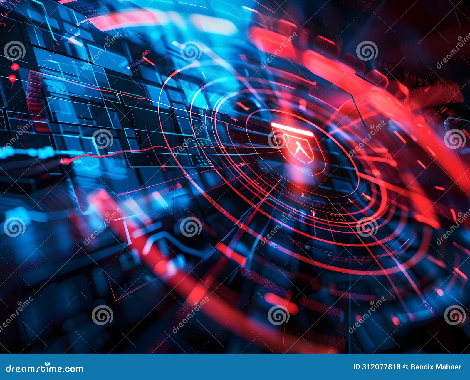 Abstract Cybersecurity Background with Futuristic Digital Technology ...